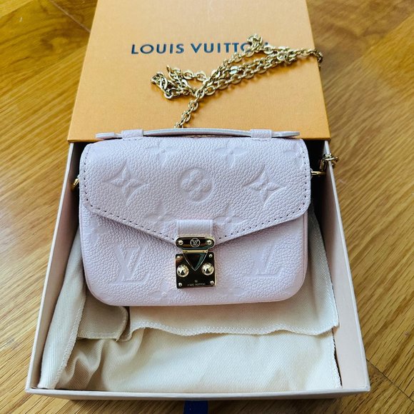 Louis Vuitton | Bags | Louis Vuitton Empreinte Micro Metis In Rose Pink ...